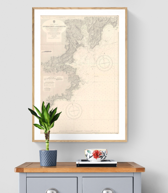 Vintage sea chart images by Hannah Wisdom Textiles | Hannah Wisdom Textiles