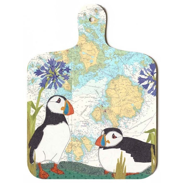 chopping boards featuring textile art by Hannah Wisdom Textiles ...